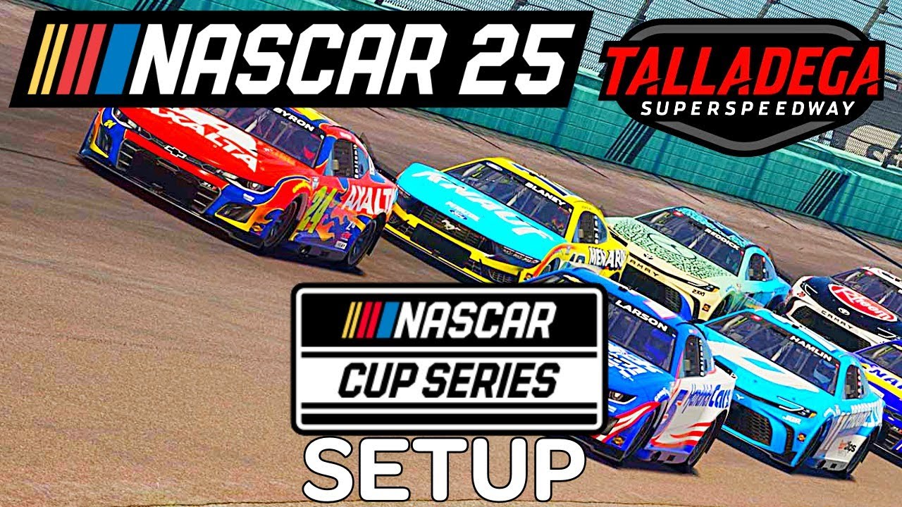 Talladega custom setup for Nascar cup series Nascar 25 setups - YouTube