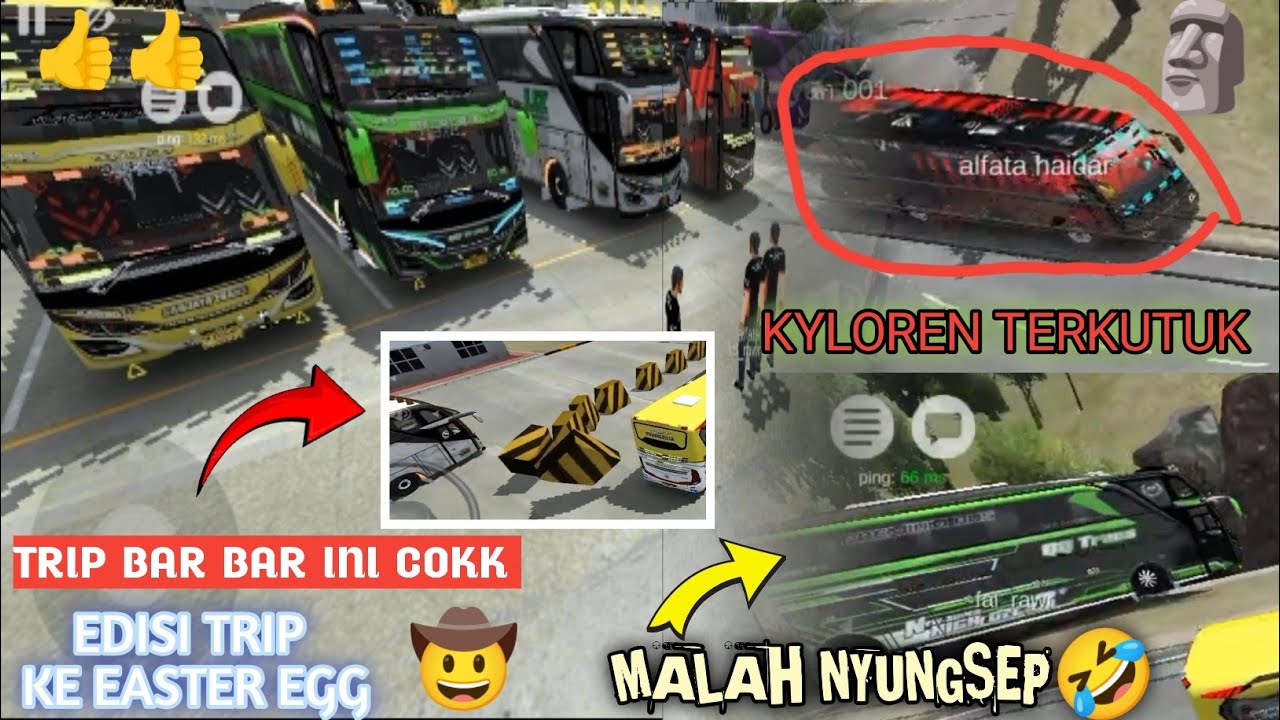 KITA NGETRP DI BUSSID BARENG TEMAN TEMAN SIGMA DAN MENEMUKAN EASTER EGG DIBUSSID!!! - YouTube