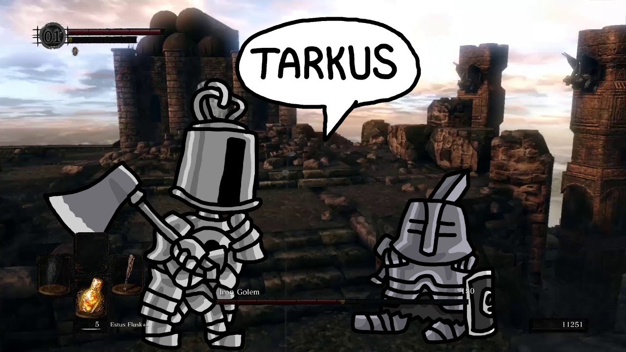 Dark Souls Remastered Cap 7 Tarkus hierro negro - YouTube