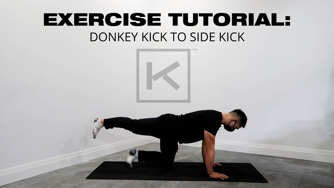 Exercise Tutorial: Donkey Kick to Side Kick - YouTube