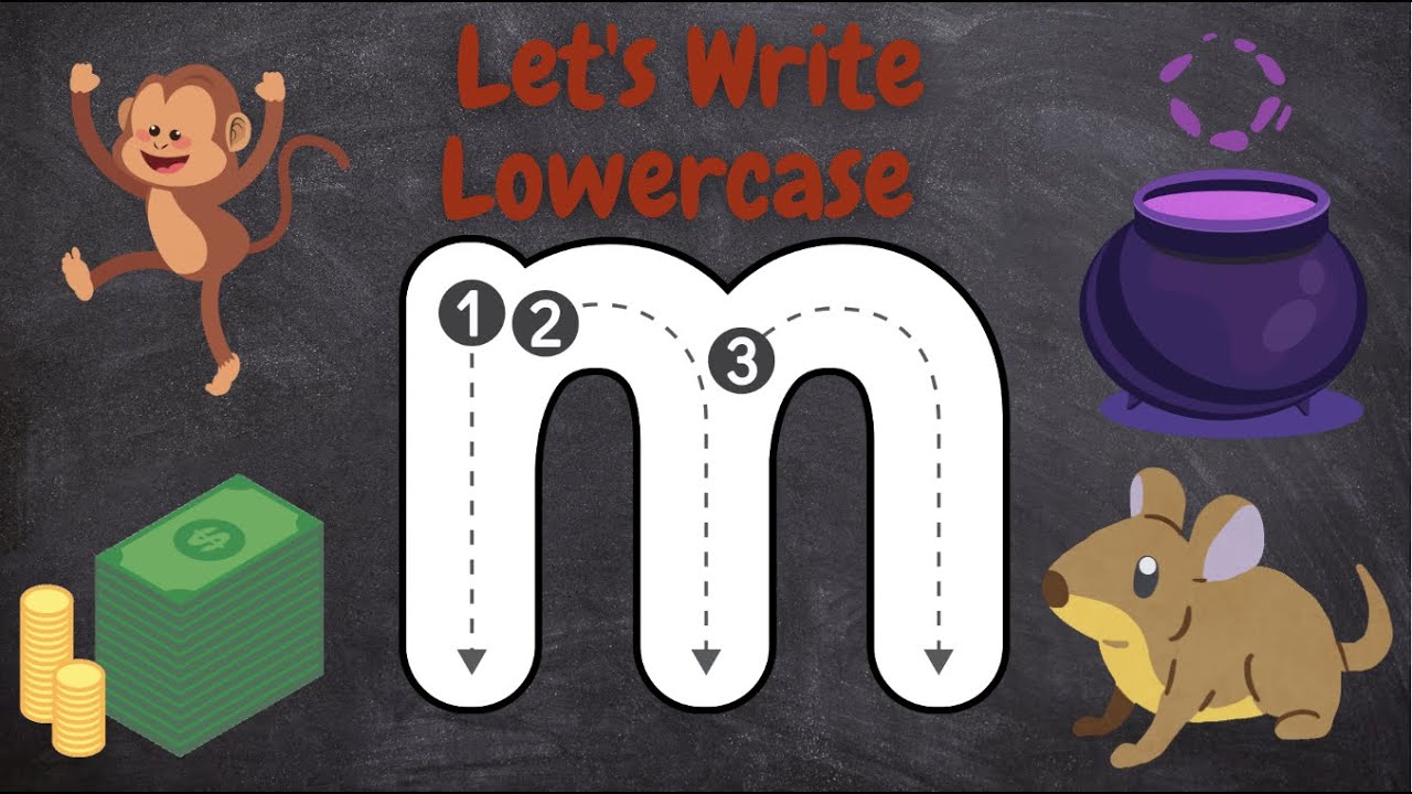 Lowercase Letter Formation | Lowercase Letter m | How to Write Letters ...