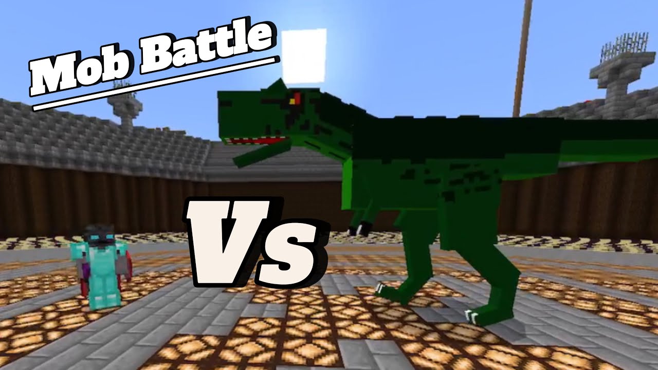 Walker King vs T. Rex | Minecraft Mob Battles #orespawn #betterdungeons ...