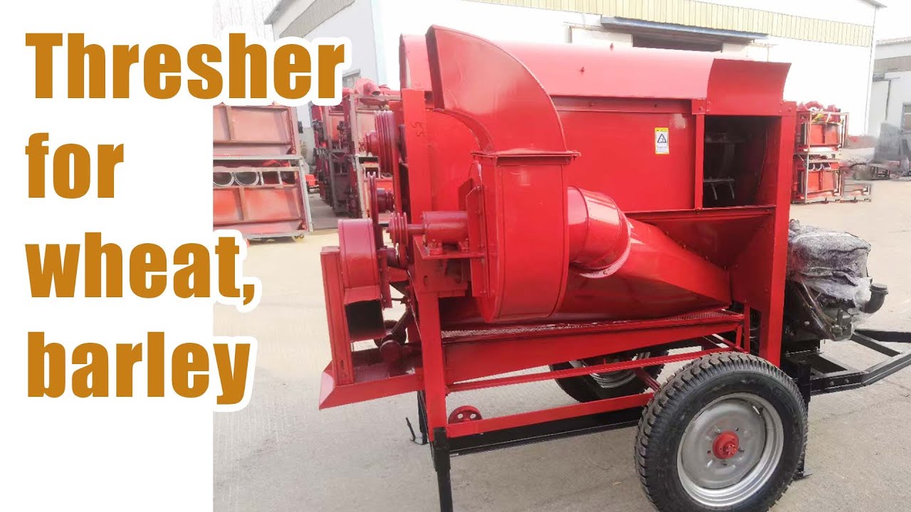 Wheat Barley Threshing: Our Paddy Rice Wheat Thresher for Rice, Sorghum ...