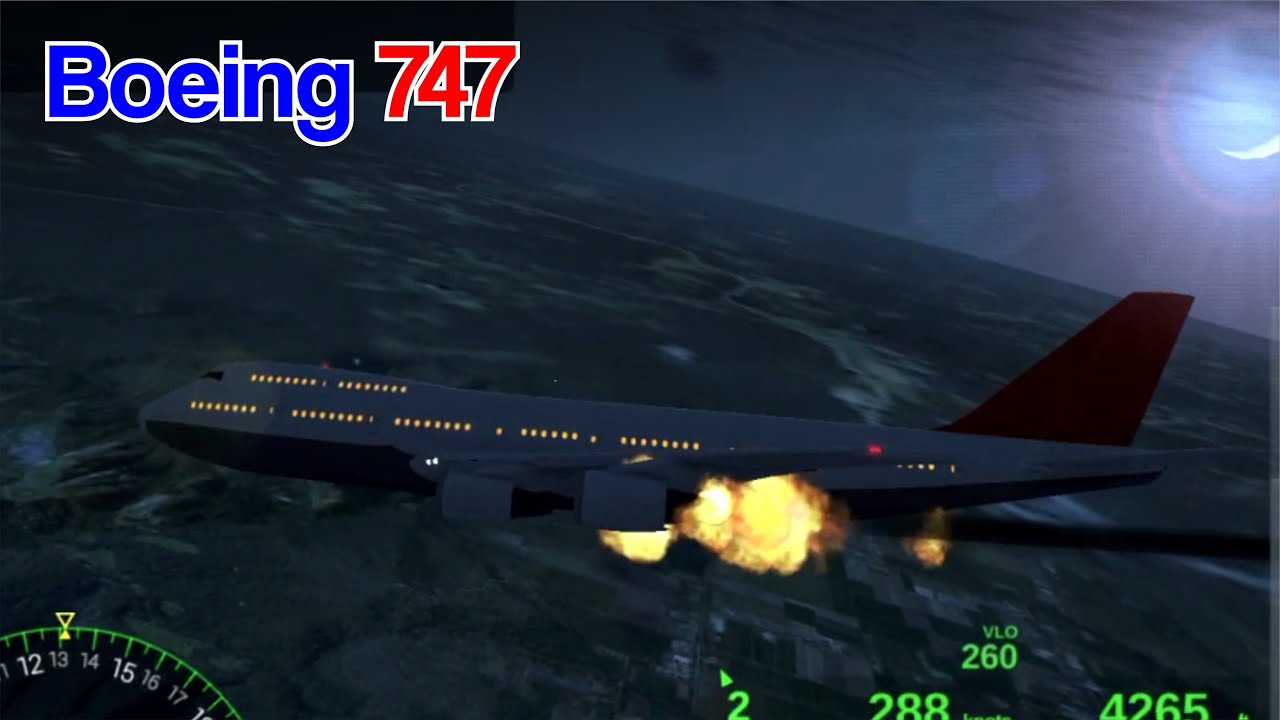Boeing 747 License D - Engines on Fire - Airline Commander - YouTube