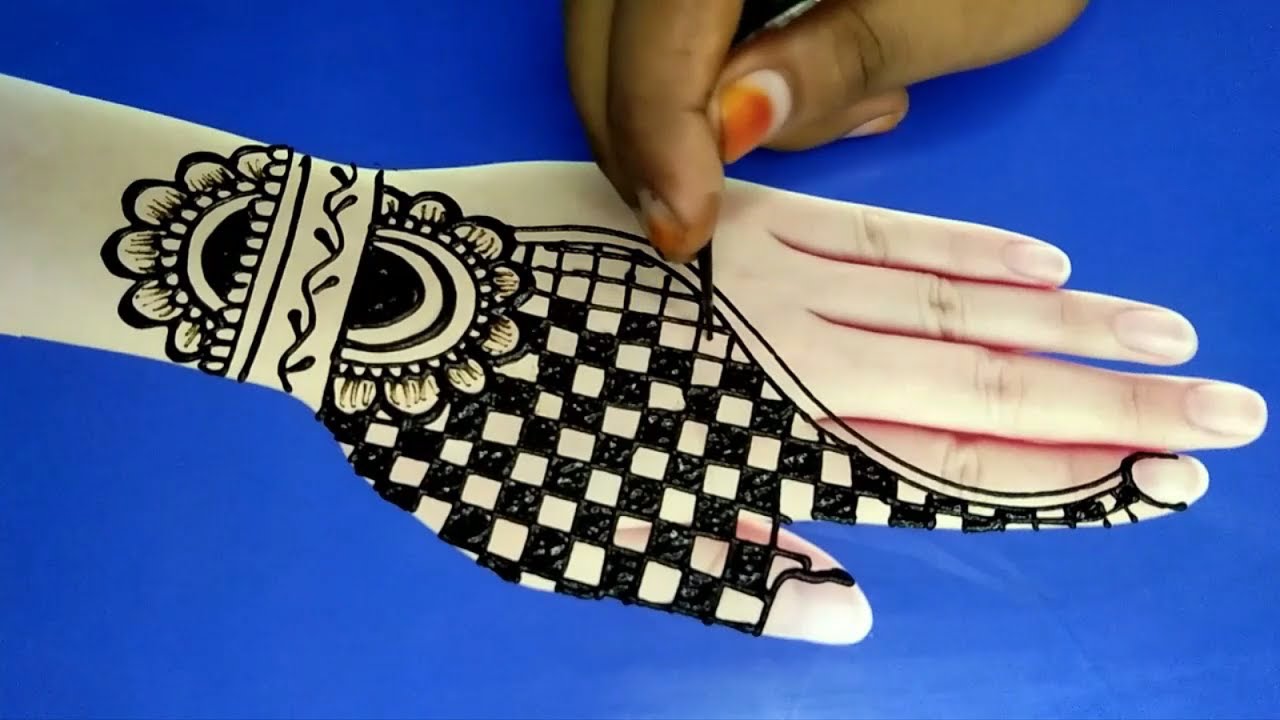 Dil Dil Pakistan back side mehndi design | mehndi design simple new ...