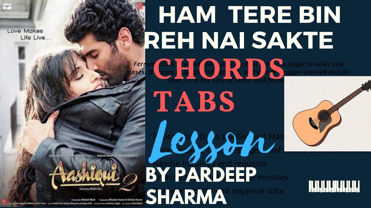 Ham tere bin chords tabs lesson - YouTube