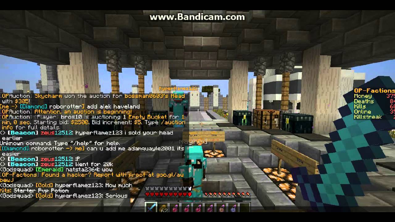 Minecraft: OpFactions 1 - New server - YouTube