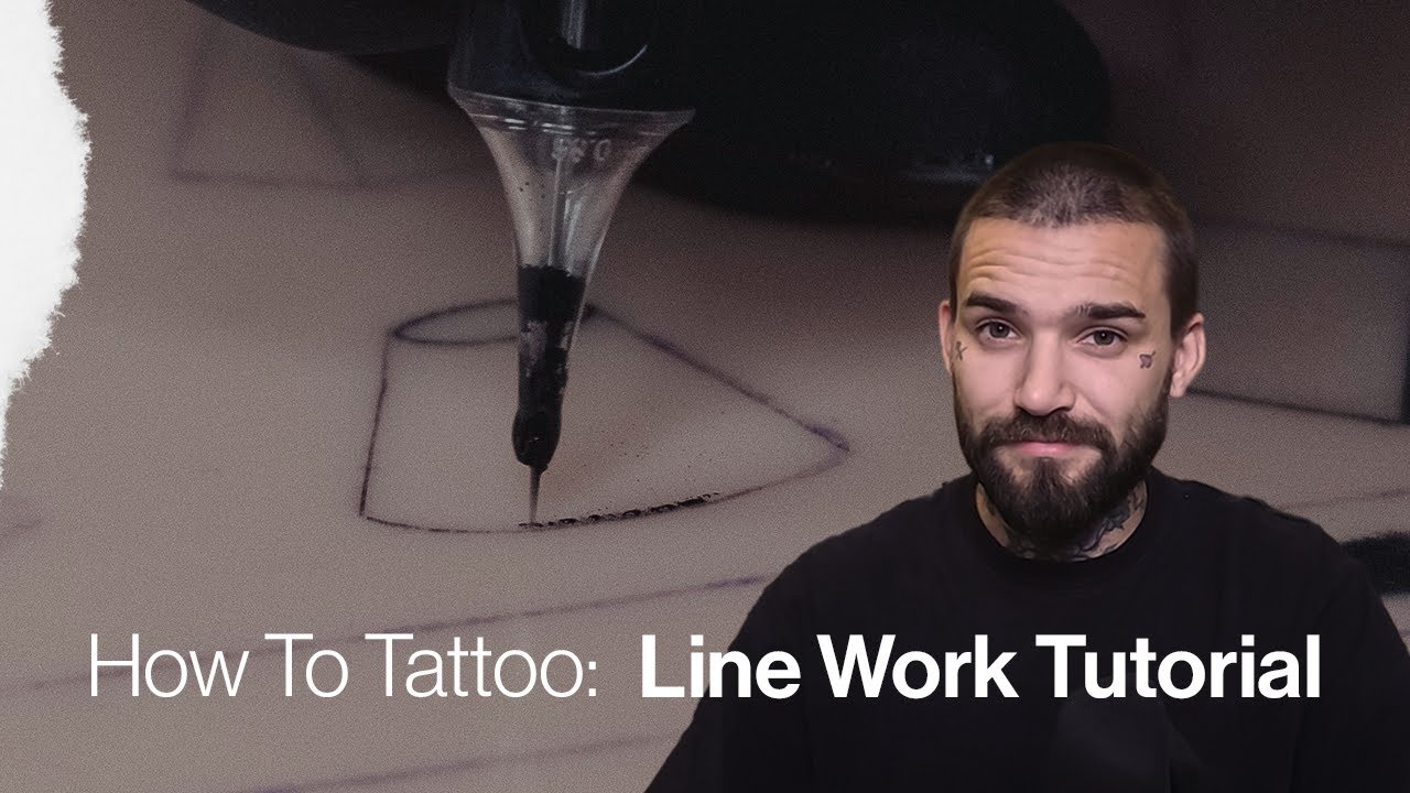 How to Tattoo: Line Work Tutorial - YouTube