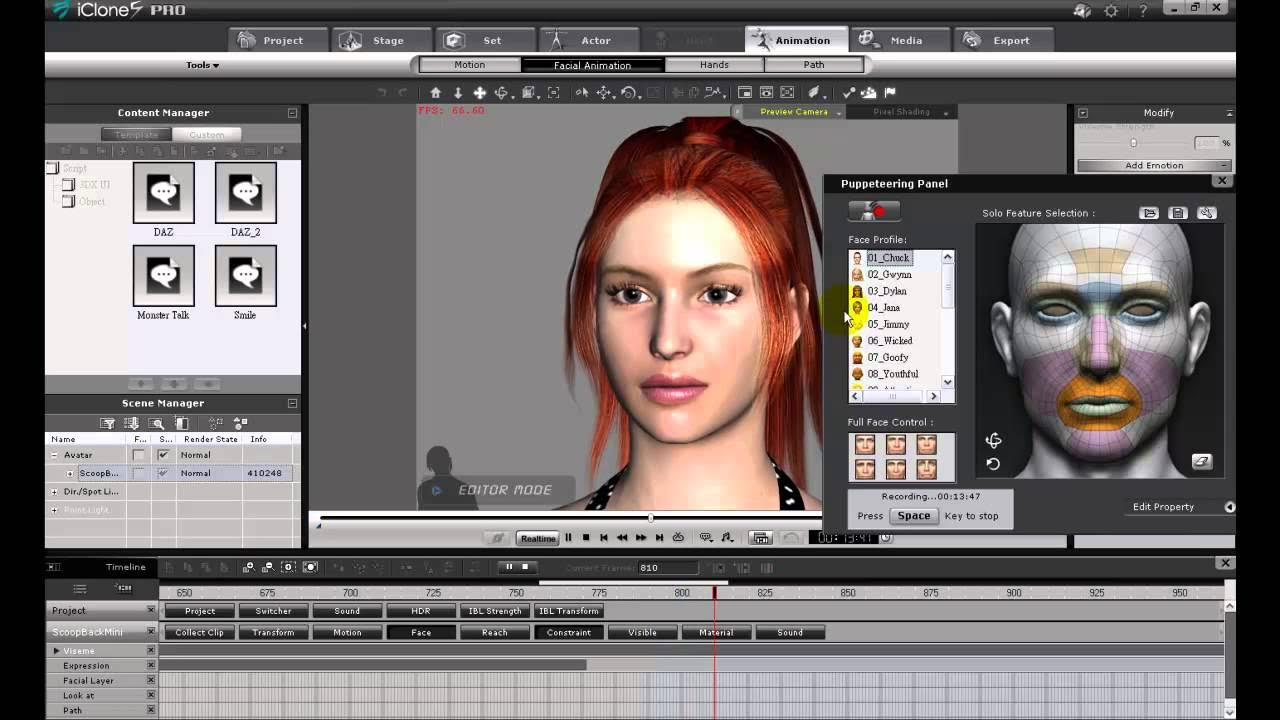 iClone5.4 Tutorial - Advanced Facial Animation Techniques for your Daz Character in iClone - YouTube