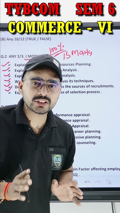 Most Important Questions of Commerce 6 | TYBCOM SEM 6 | Mumbai University| - YouTube