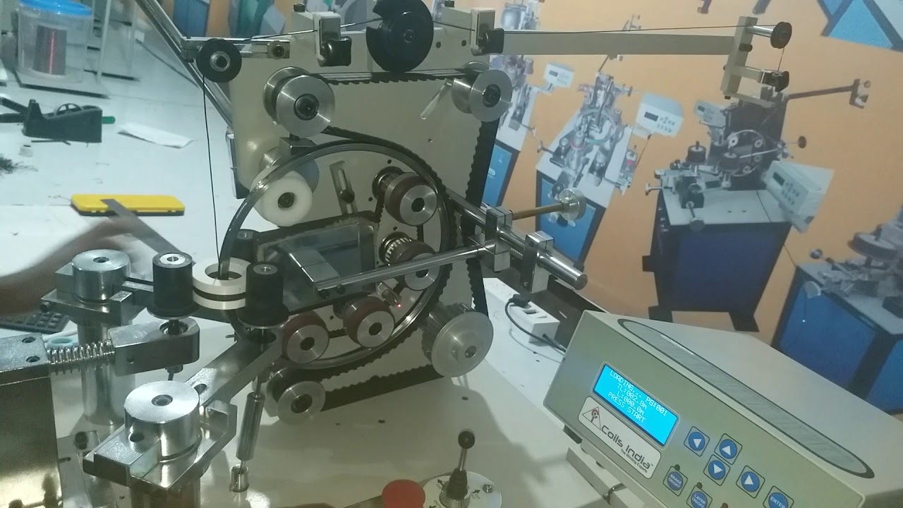 Toroidal core winding machine. Coilsindia - YouTube