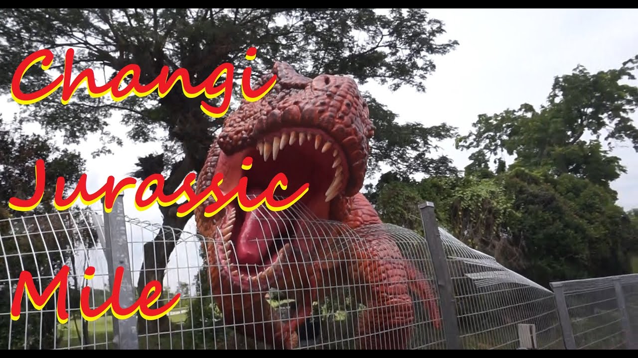 Changi Jurassic Mile. Life size Dinosaurs in an Outdoor Park in ...