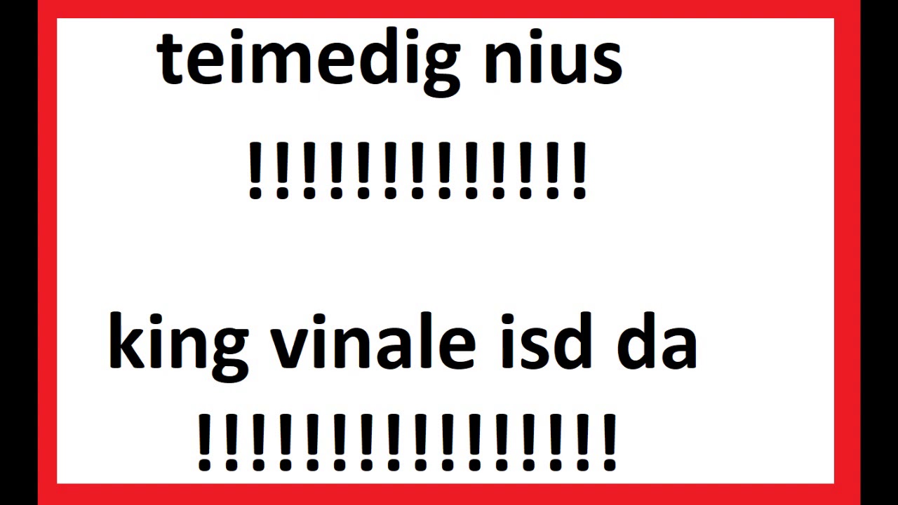 TIMATIC NEWS ----- KING FINALE IST DA !!!!!!!!!!!!!!!!! TIMATIC = KING ...