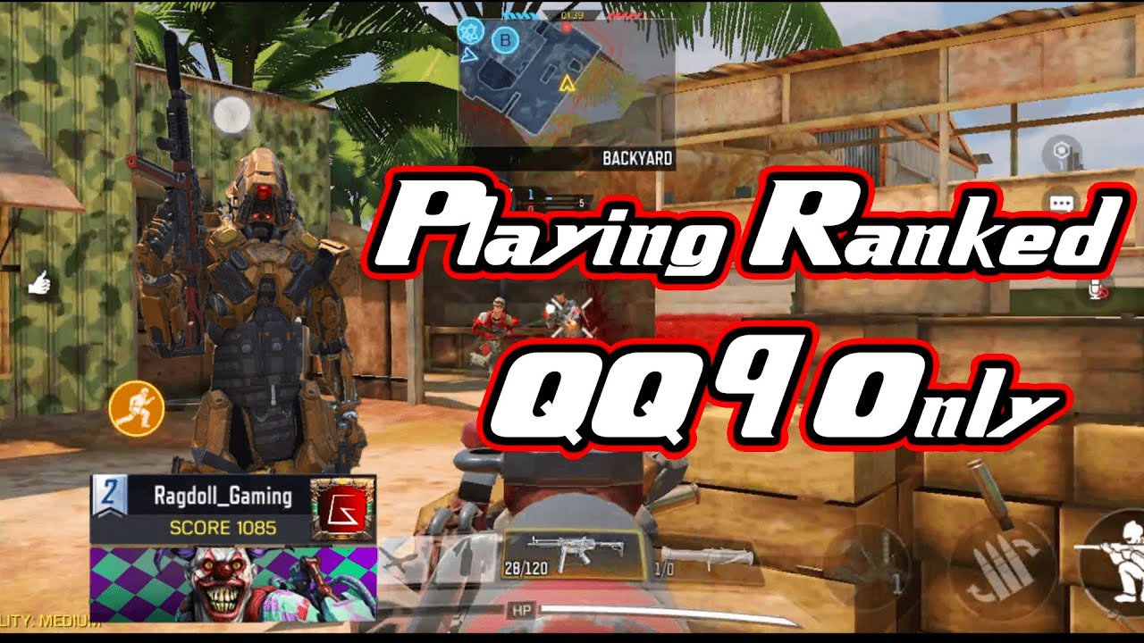 Playing ranked match using QQ9 only in COD Mobile - YouTube
