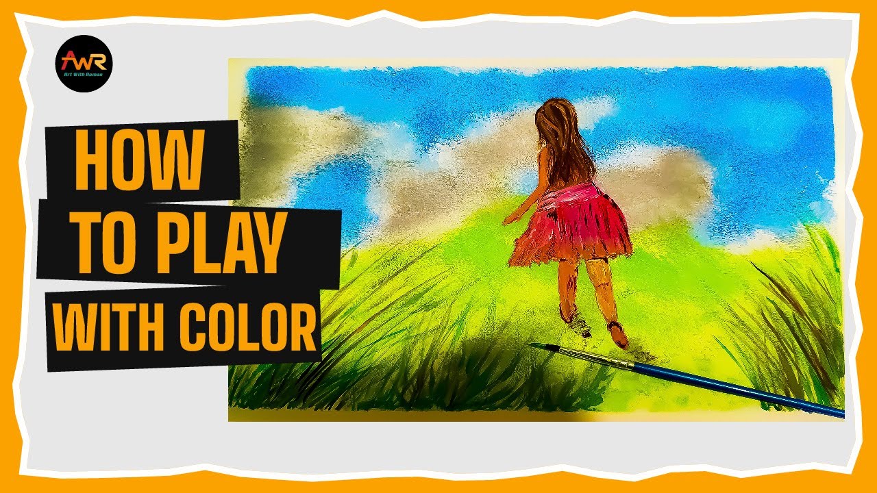 How to play with color For Beginners / Easy Technique / Beautiful Girl ...