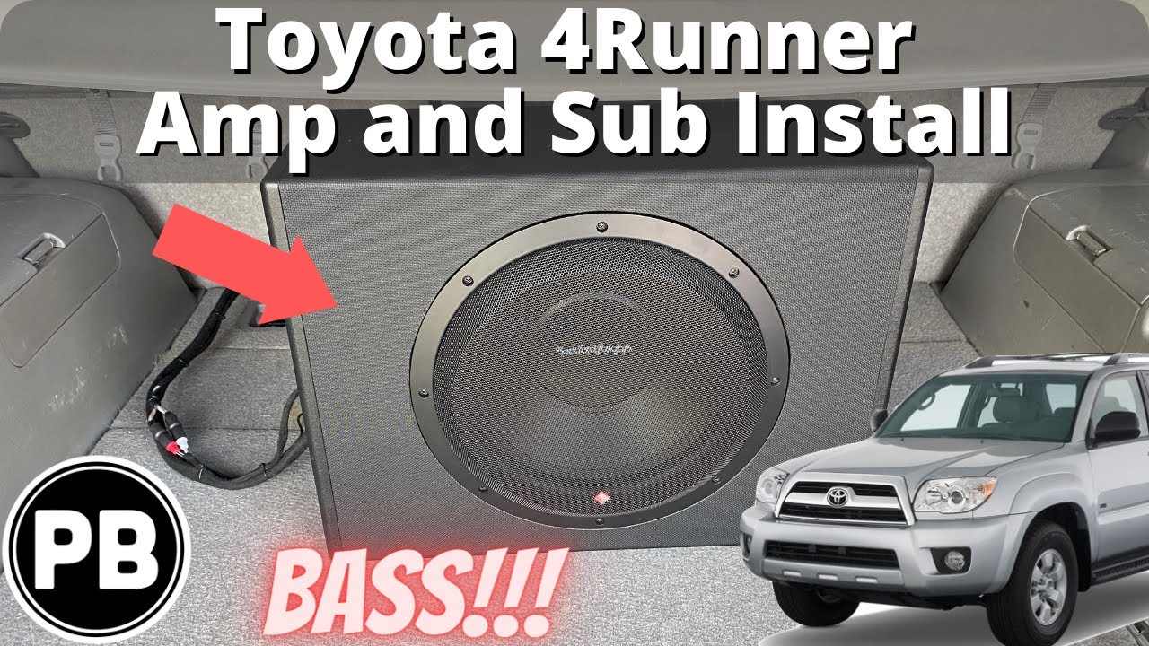 2003 - 2009 Toyota 4runner Amp and Sub Install - YouTube