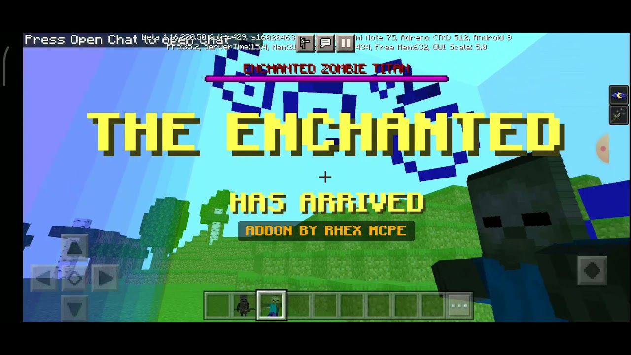 enchanted titan zombie titan mod for Minecraft pocket edition - YouTube