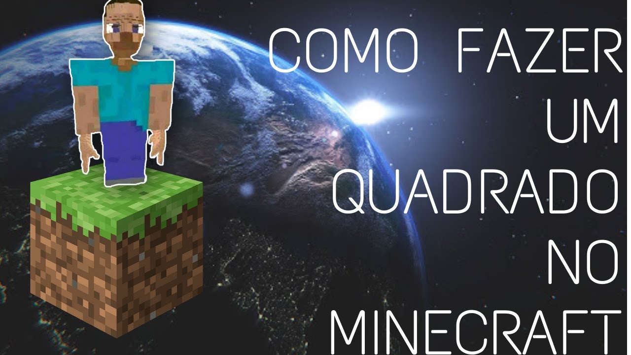 como fazer um quadrado no minecraft (2021 atualiazdo) - YouTube