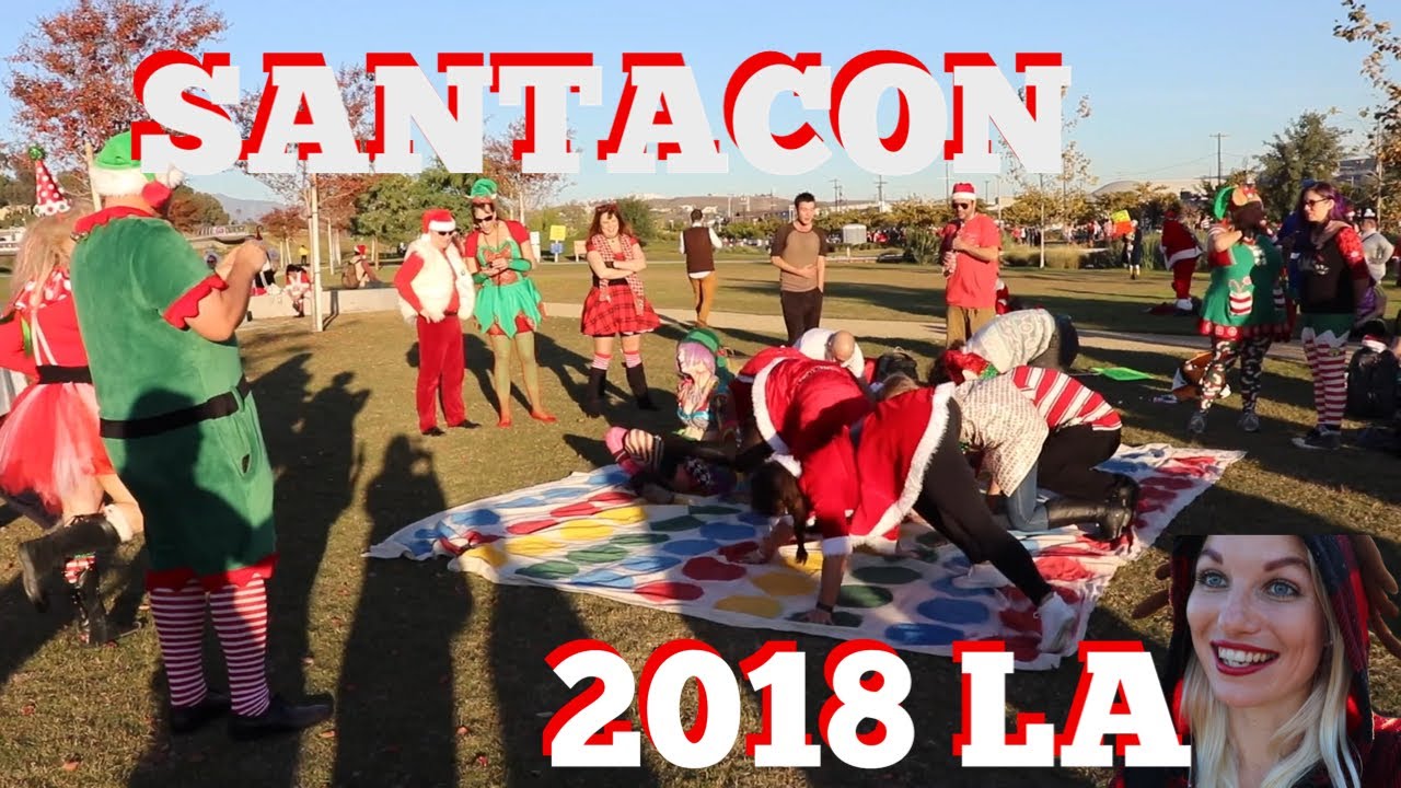 SANTACON 2018 LA - wild santas being naughty - YouTube