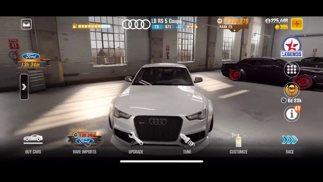 CSR Racing 2 - Audi LB RS5 - Prestige cup - Beat the 9.194 - YouTube