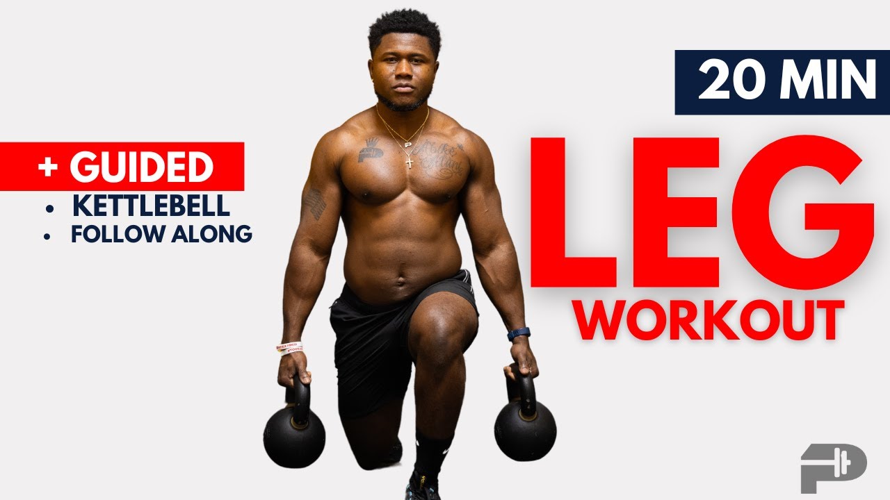 20 Min Kettlebell LEG Workout WITH INSTRUCTIONS | No Repeat - YouTube