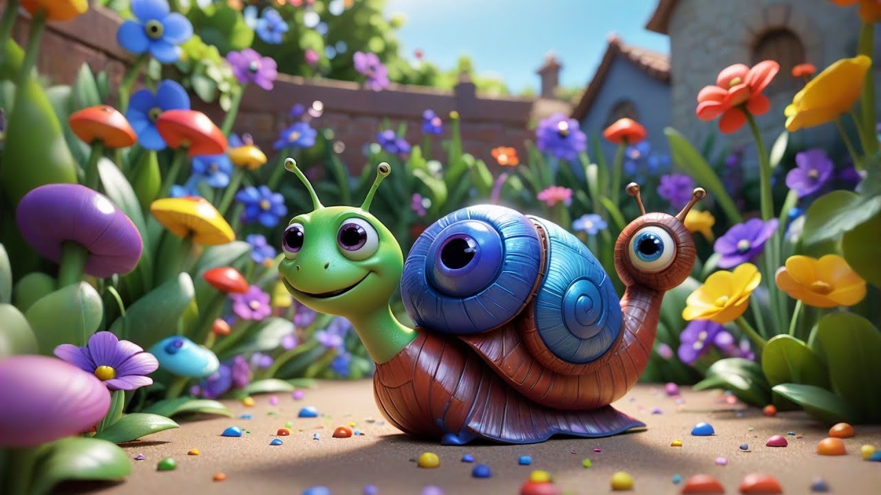The Snail Who Painted His Shell 🐌🎨 | Funny Nursery Rhymes Songs for ...
