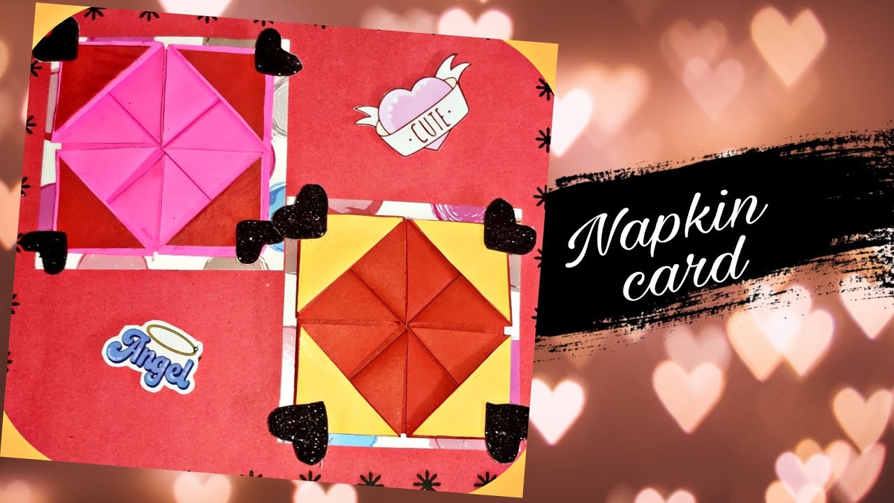 Napkin fold card tutorial /paper cards tutorial / scraphbook cards ...