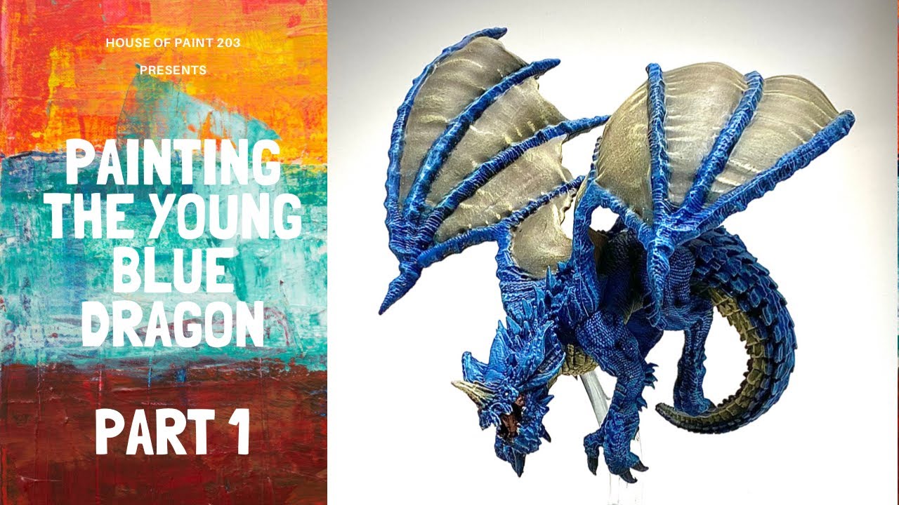 Painting the Young Blue Dragon, Part 1 - YouTube