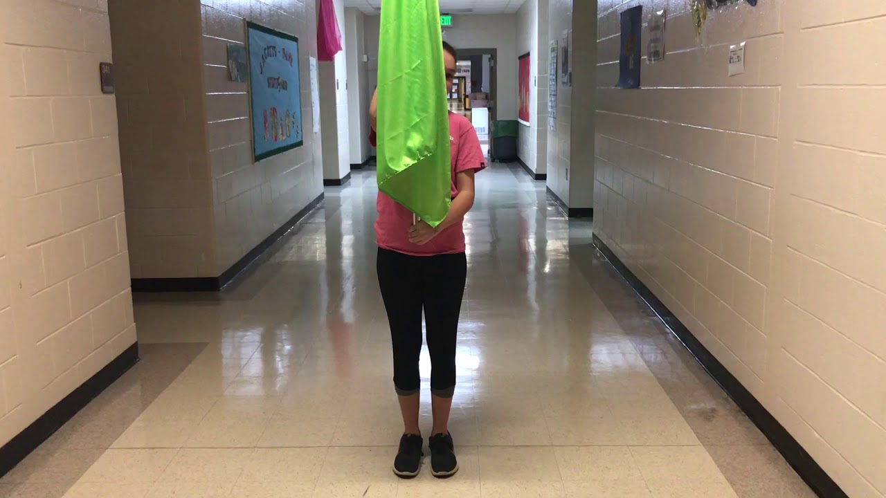 MPMS Color Guard Tryout Routine - YouTube