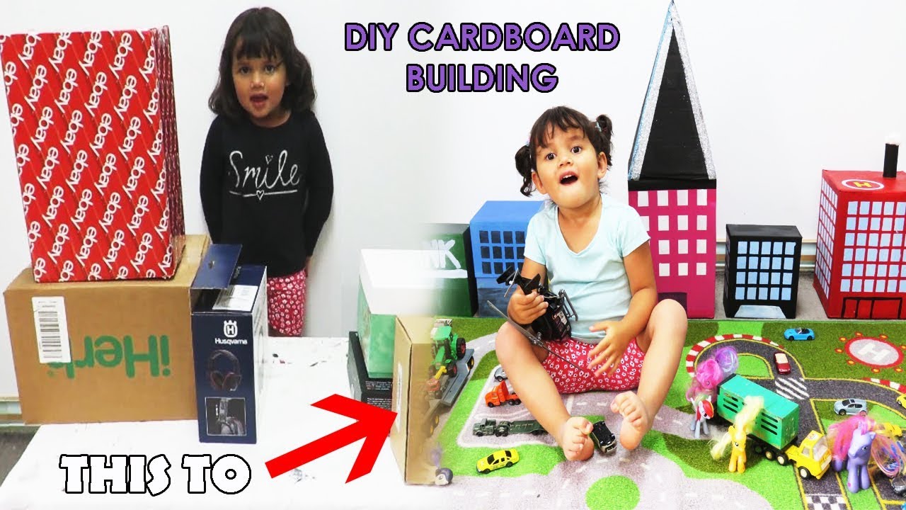 How To Make A Big Building With Cardboard DIY Recycle Old Cardboard ...
