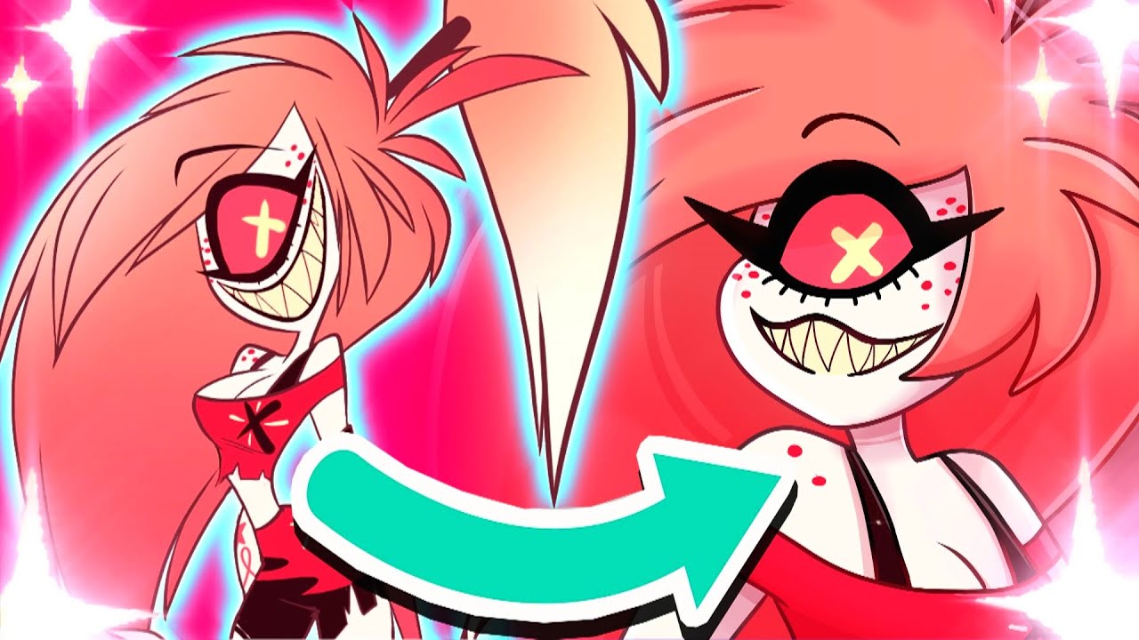 🍒 Watch Me DRAW FANART Of Cherri Bomb From Hazbin Hotel // FULL COLOR # ...
