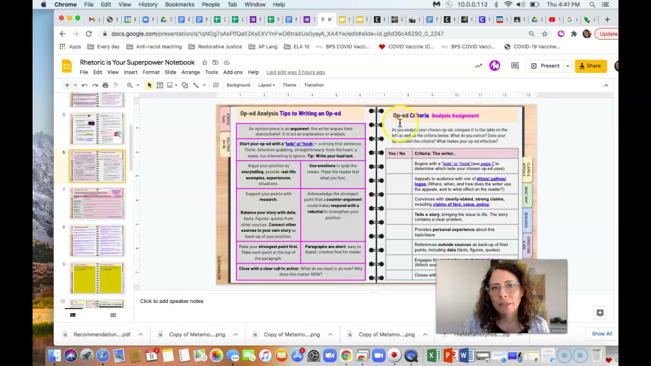 Op-ed Analysis Assignment - YouTube