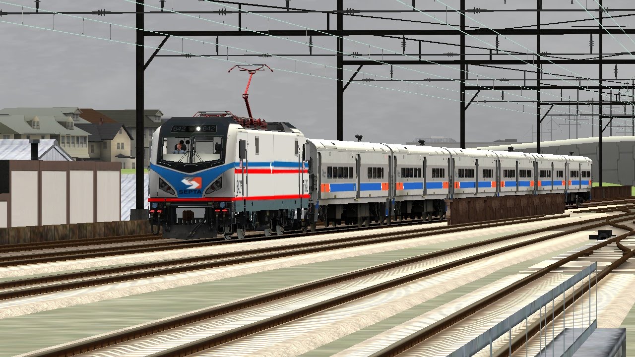 TS2016: Septa ACS-64 leads Septa train 9722 into North Philadephia w ...