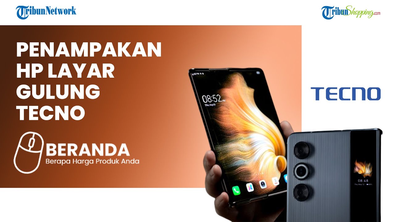Penampakan HP LAYAR Gulung Tecno Phantom Ultimate, Desain Unik dan ...