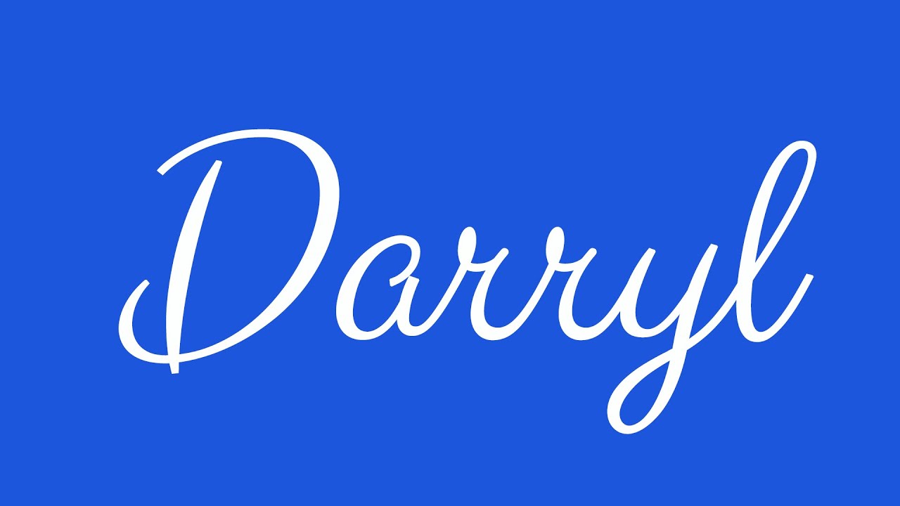 Learn how to Write the Name Darryl Signature Style in Cursive Writing ...