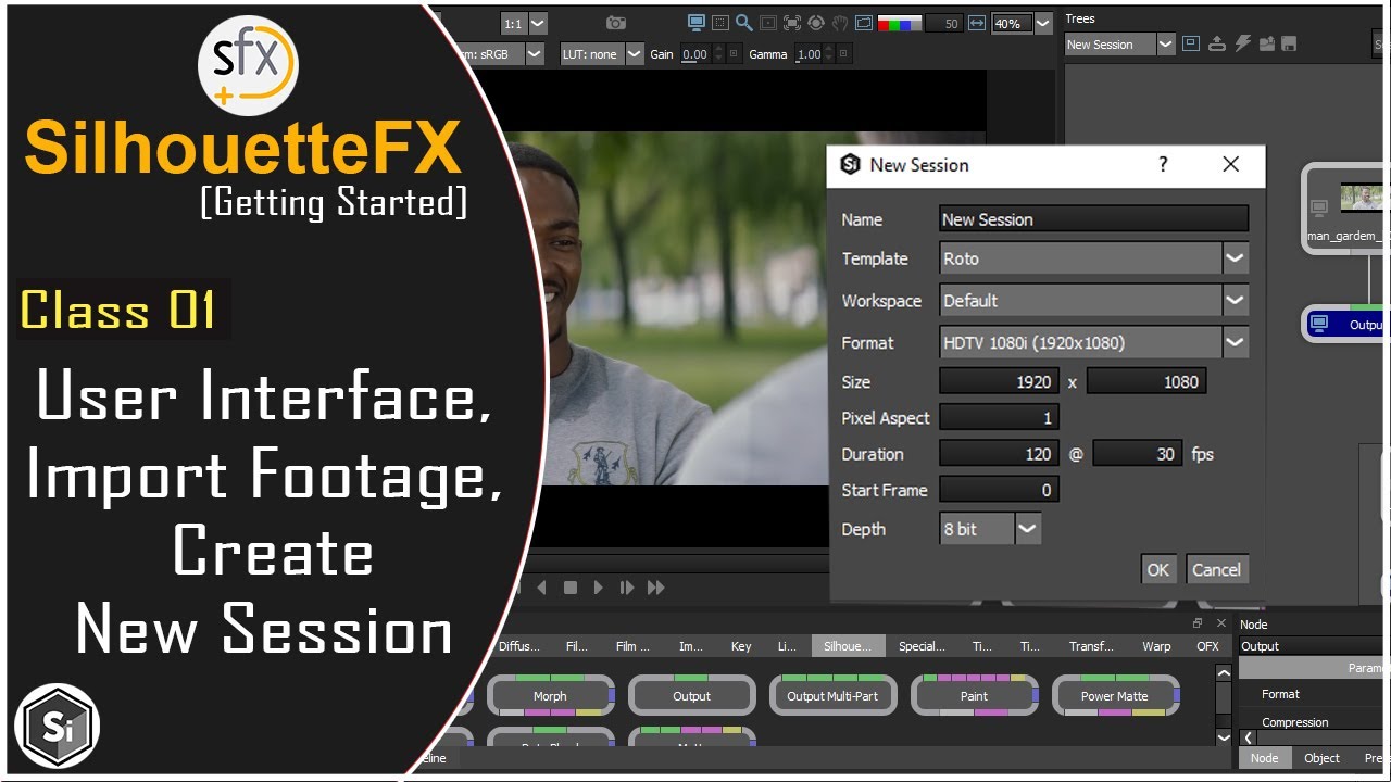 Silhouette FX Tutorial | User Interface & Create New Session [Getting Started] Class 01 - YouTube