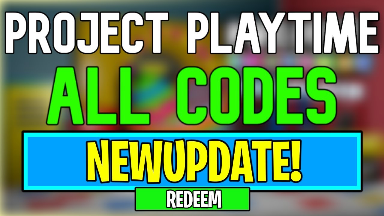Project Playtime Multiplayer Codes | Roblox Project Playtime ...