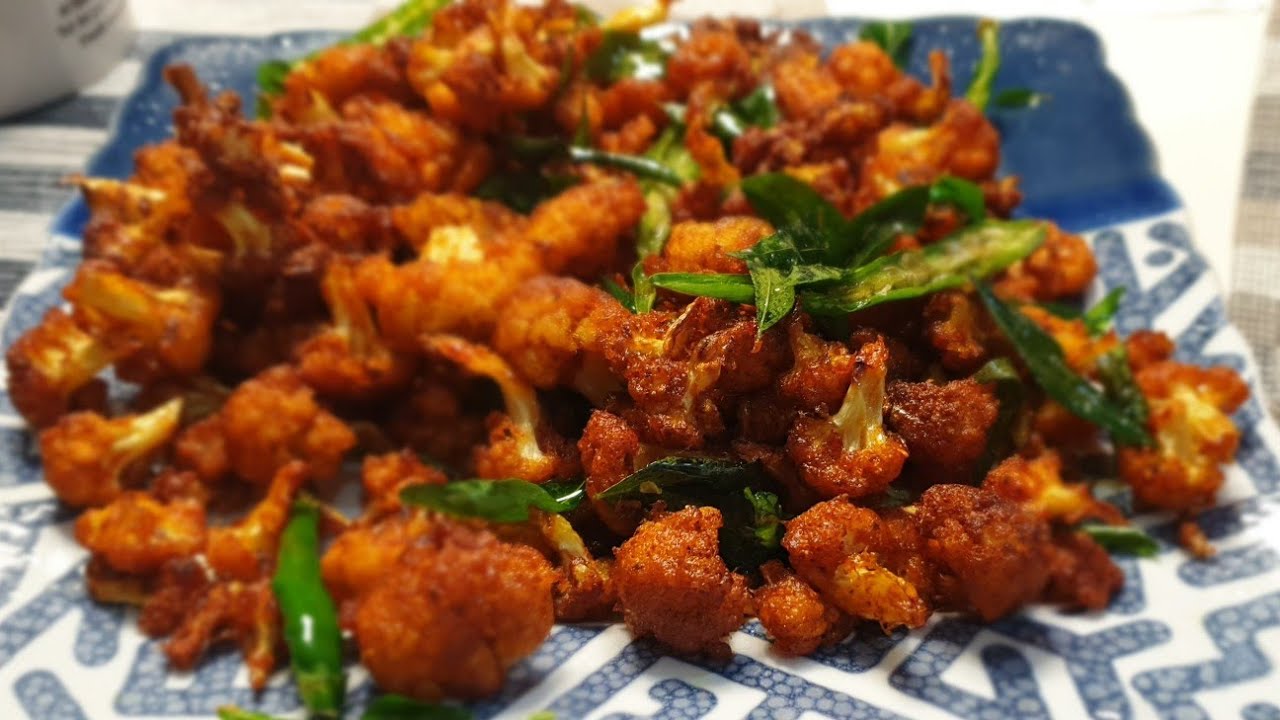 Gobi 65 Recipe| Cauliflower Dry Fry Recipe From Exhibition - YouTube