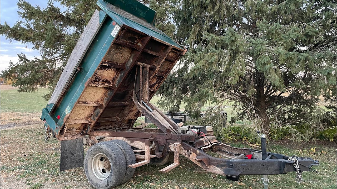 Dump trailer build process - YouTube
