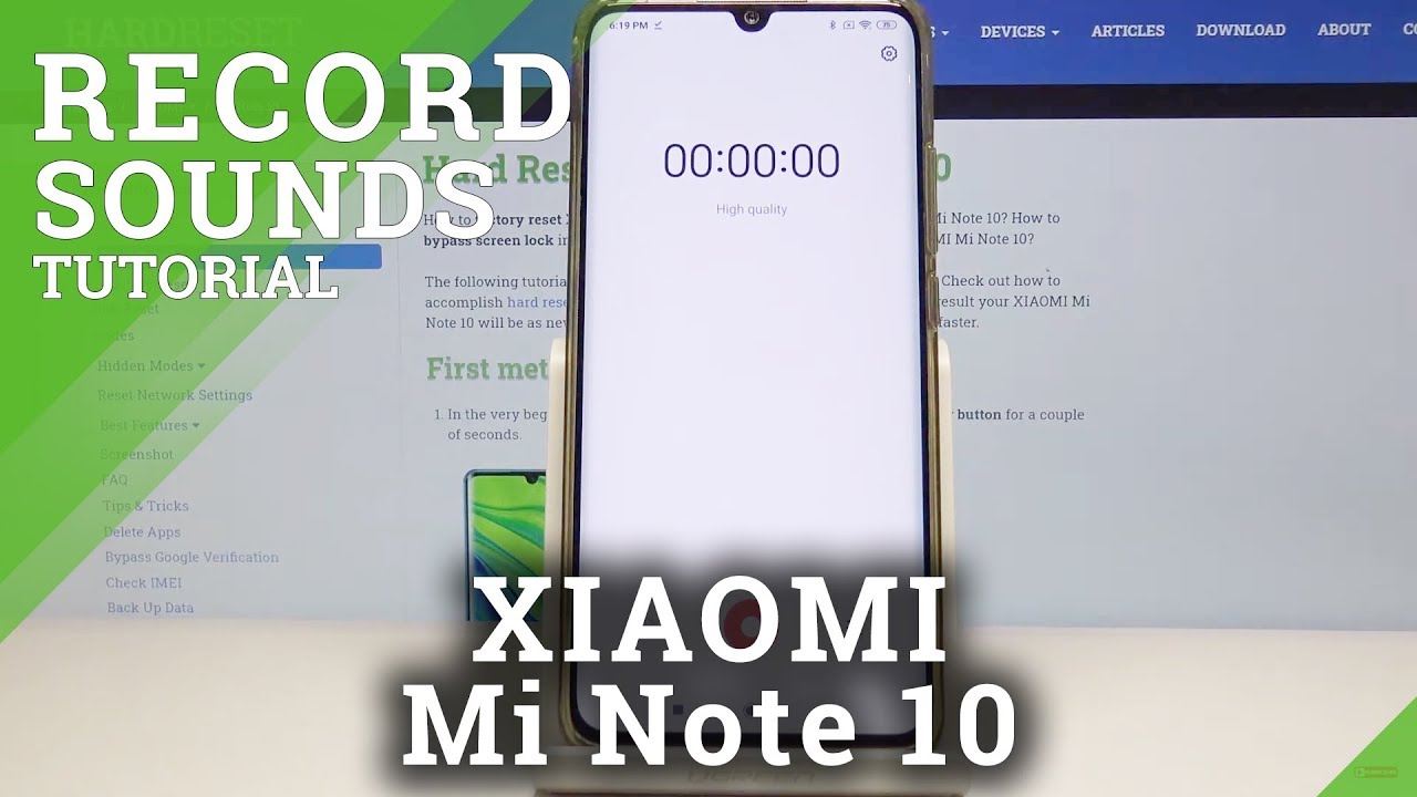 How to Record Sounds in Xiaomi Mi Note 10 – Turn On Sound Recorder ...