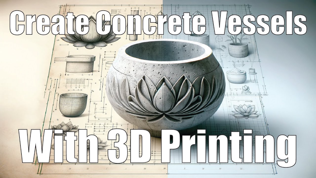 DIY Mastery: Crafting Concrete Vessels with 3D Printing - YouTube