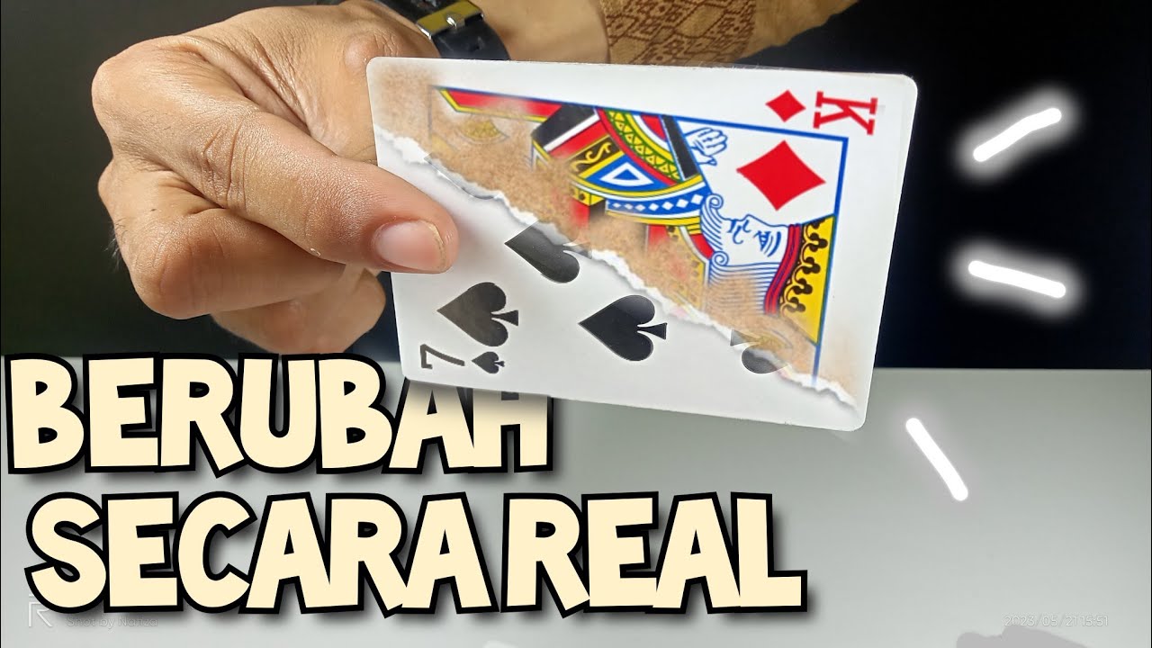 trik merubah kartu real tanpa di tutup sedikitpun . tutorial sulap ...