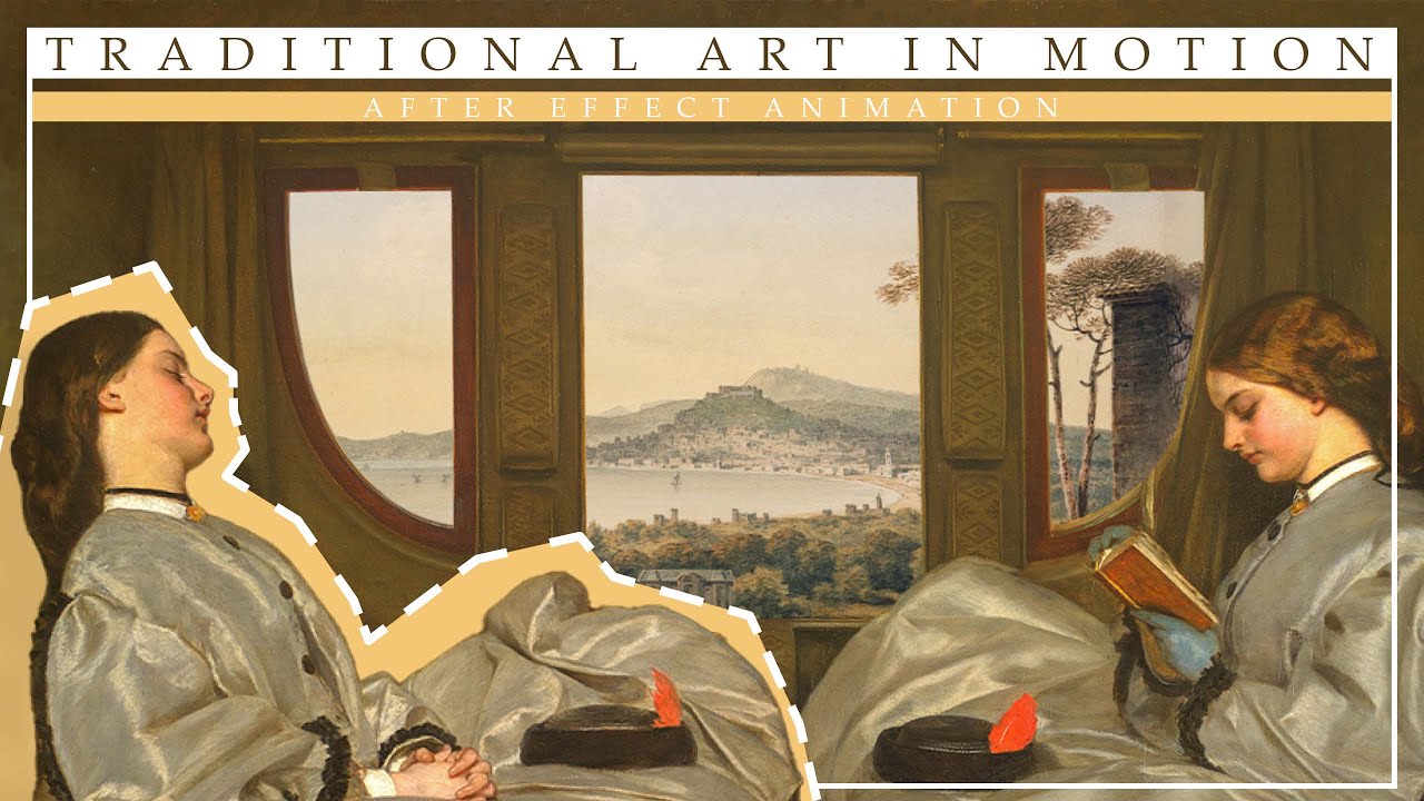 Traditional Art In Motion: Moving Train (Animated Collage) - YouTube