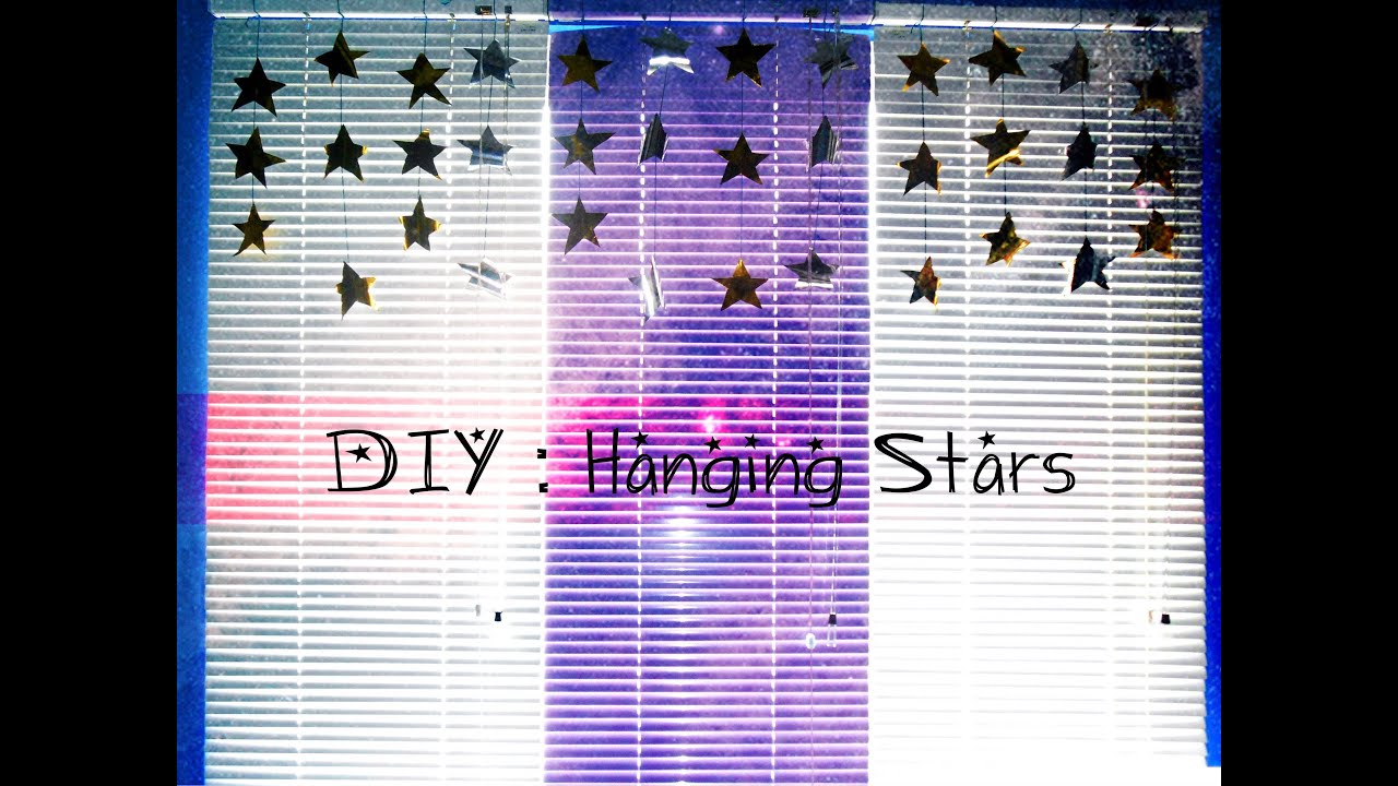 DIY : Hanging Stars! - YouTube