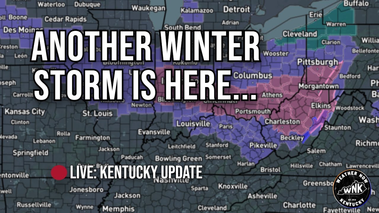 LIVE: Another Winter Storm is HERE, Kentucky... - YouTube