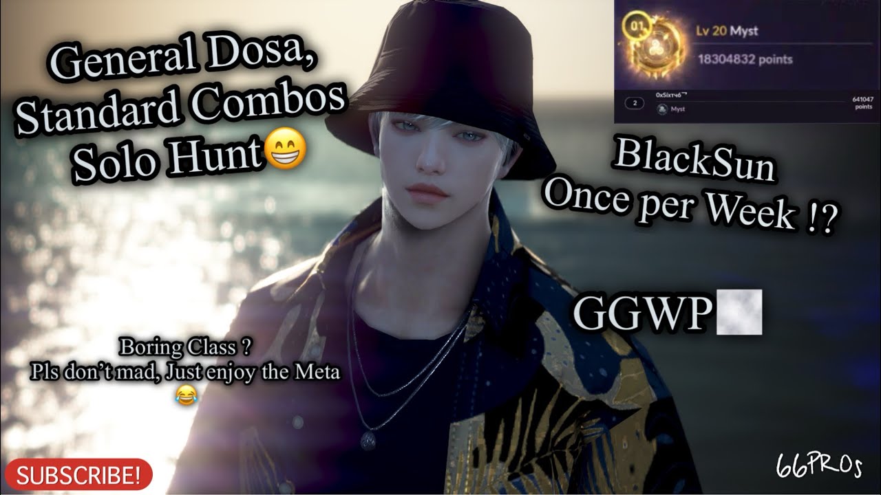 Black Desert Mobile General Dosa with Standad Combos, BlackSun Solo ...
