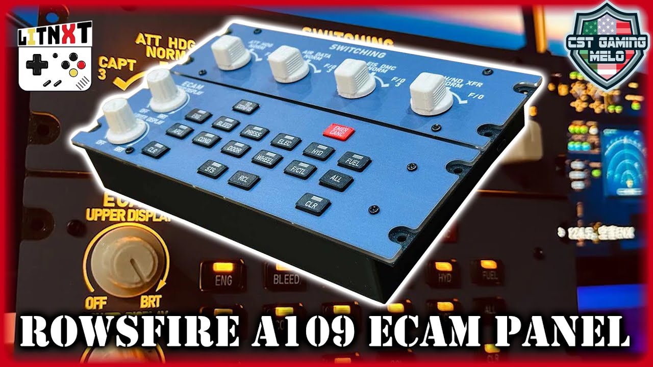 ECAM PANEL for My Airbus Cockpit Build! | ROWSFIRE A109 Unboxing, Test ...