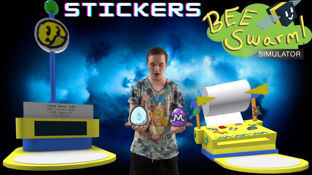 Guide To Getting Stickers And Their Boosts! Bee Swarm Simulator! - YouTube