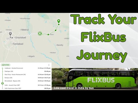 How to track flixbus journey online l flix bus kaise track kare - YouTube