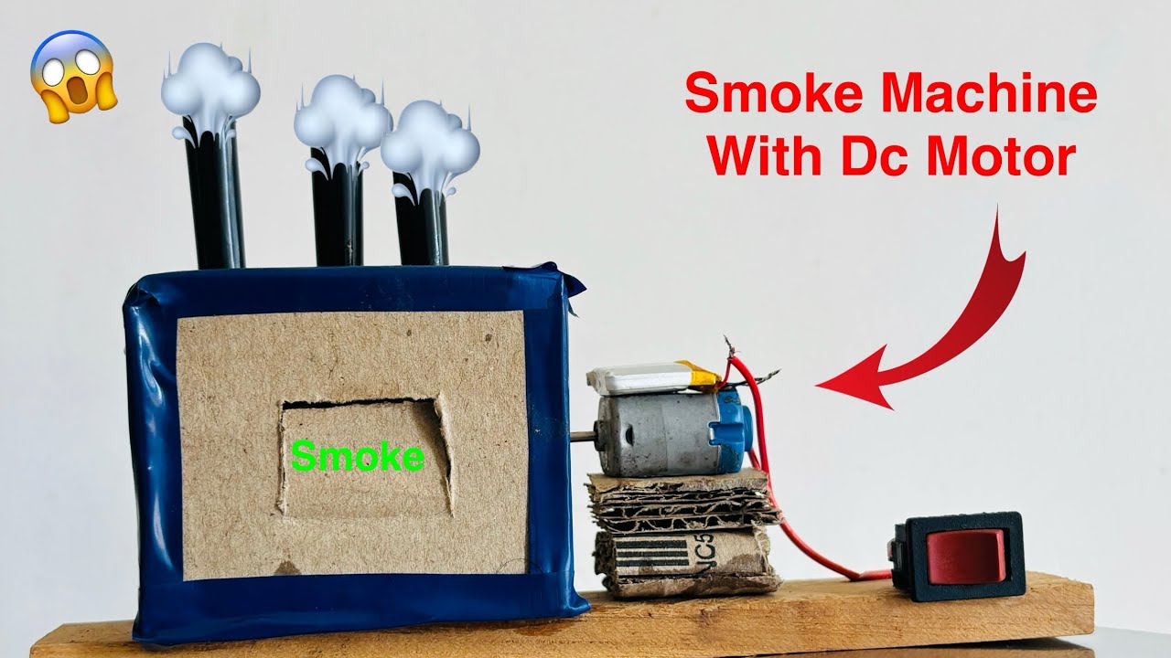 How To Make Amazing Smoke Machine At Home With Dc Motor | DIY Mini ...